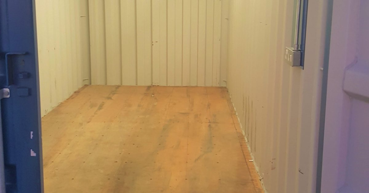 20ft x 8ft Anti Vandal Storage Container with Electrics | Balloo Hire