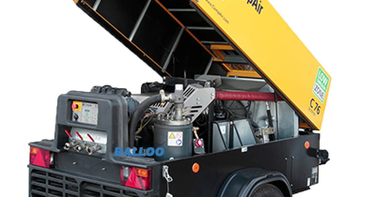 260 cfm Compressor with Aftercooler | Balloo Hire